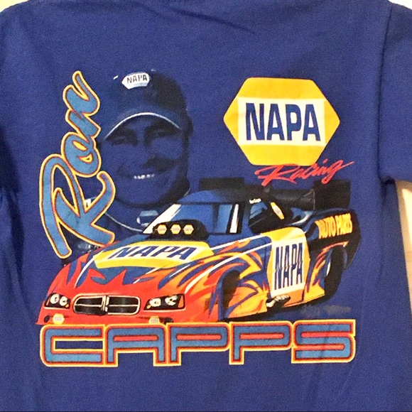 Gildan | Shirts | Ron Capps Nhra Napa Racing Funny Car Blue Tee S ...